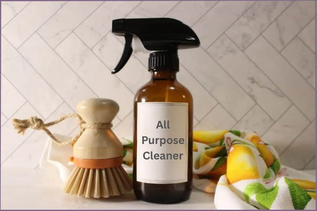 DIY Nontoxic All-Purpose Cleaning Spray with Essential Oil