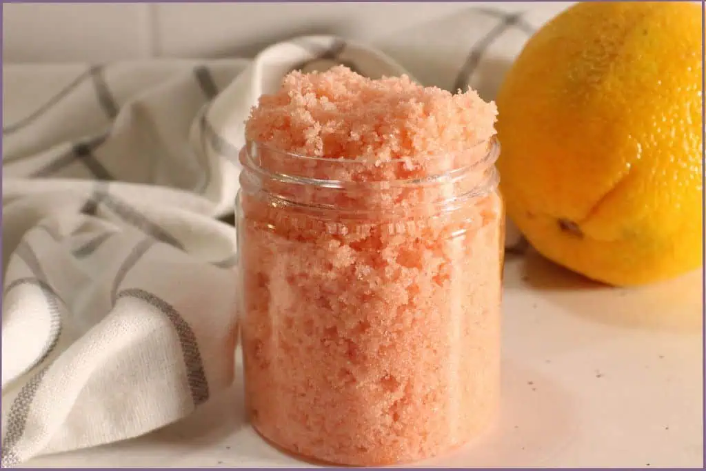 Orange Sugar Scrub Recipe with Essential Oils - Easy 4-Ingredient DIY